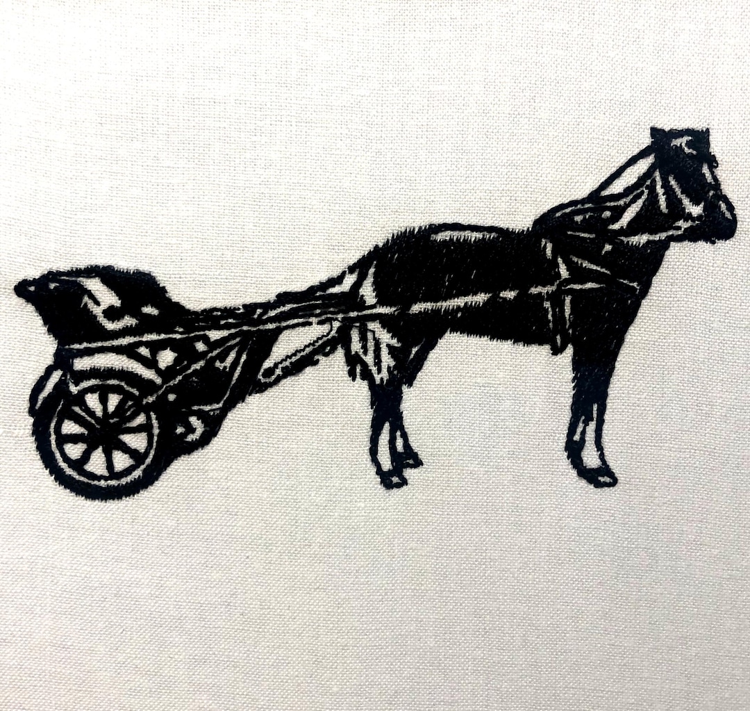 Horse and Cart Machine Embroidery Pattern Farm Embroidery Design ...