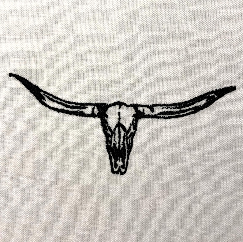 Texas Longhorn Machine Embroidery Pattern Easter Embroidery Design ...