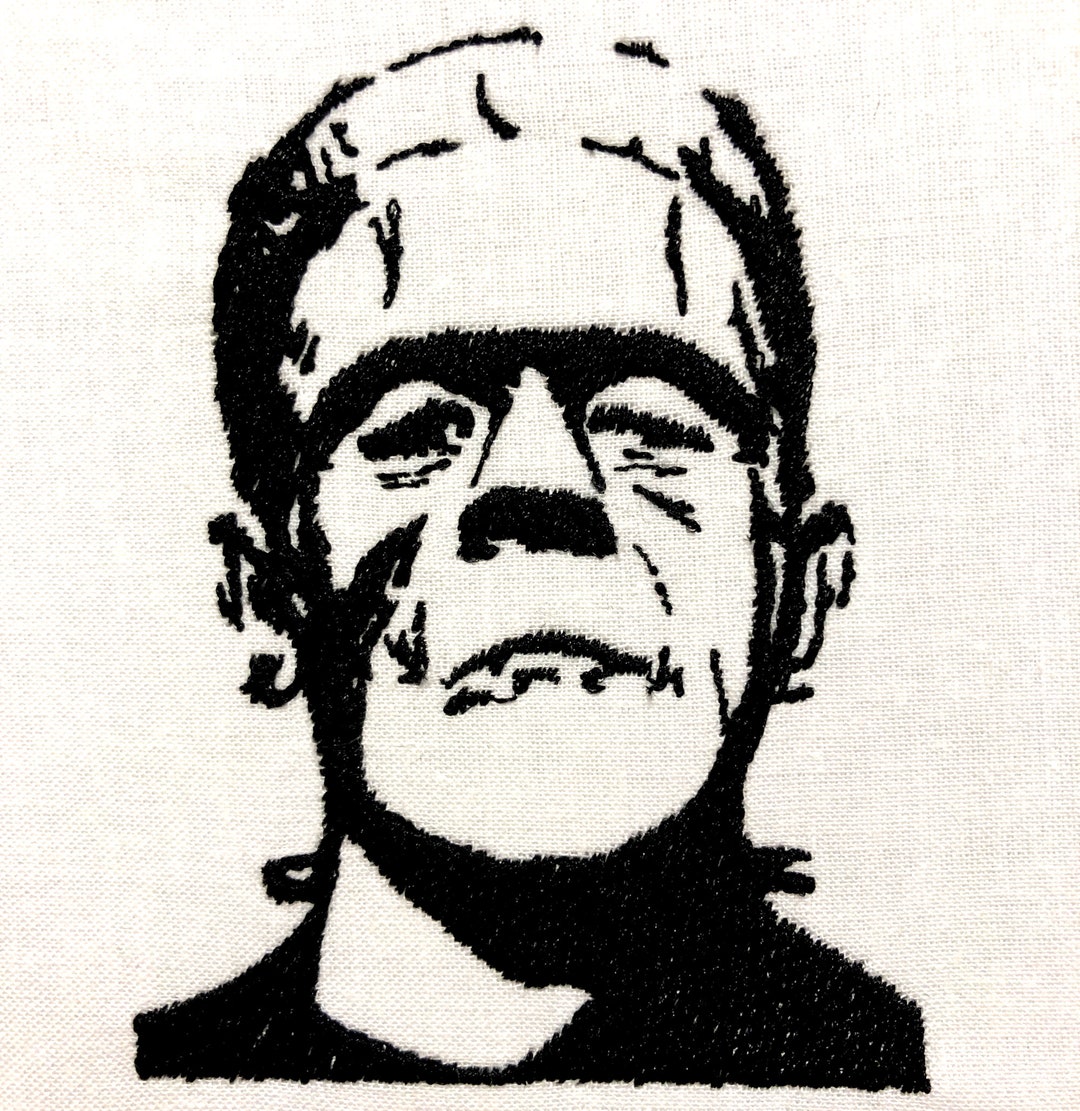 Frankenstein Machine Embroidery Pattern Embroidery Design Digital File ...