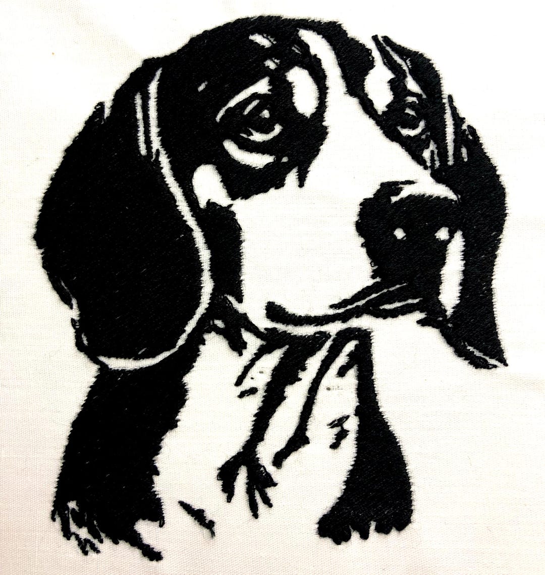 Beagle Face Machine Embroidery Pattern Beagle Embroidery Design Digital ...