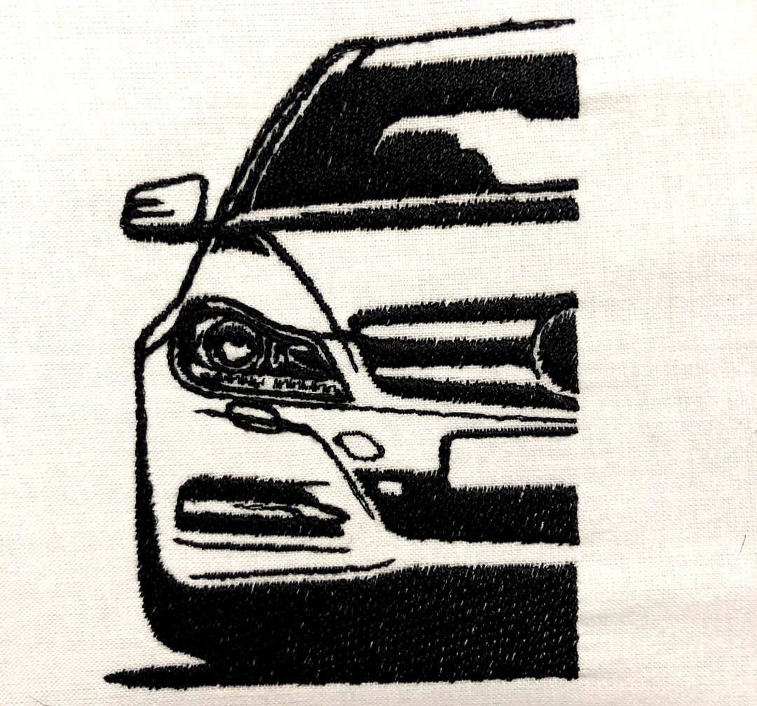 Mercedes C63 W204 Machine Embroidery Pattern Auto Embroidery Design ...