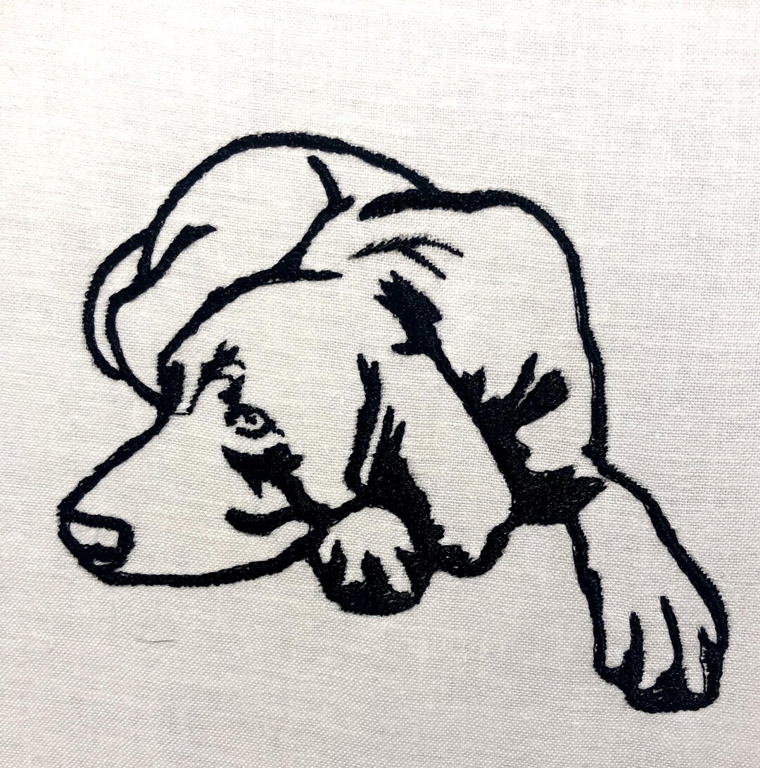 Redbone Coonhound Machine Embroidery Design Dog Embroidery Pattern ...