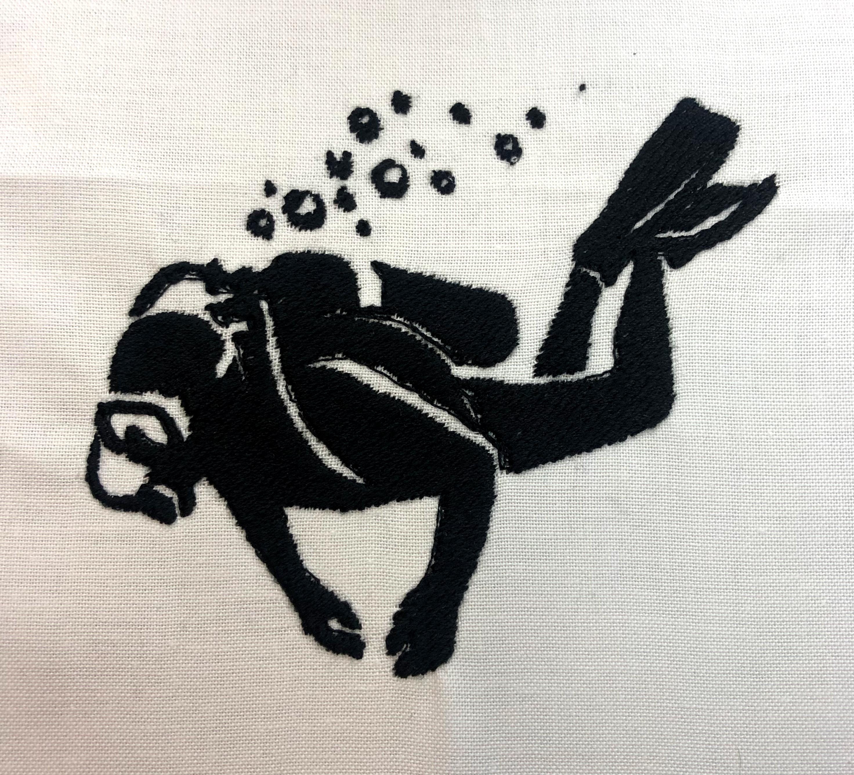 Scuba Diving Machine Embroidery Pattern Embroidery Design Digital File ...