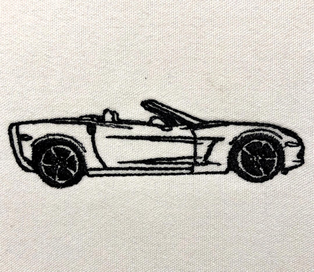Corvette C6 Machine Embroidery Pattern Corvette Embroidery Design ...