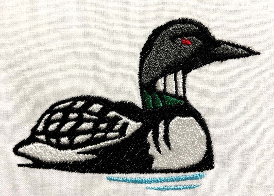 Loon Machine Embroidery Pattern Embroidery Design Digital File - Etsy