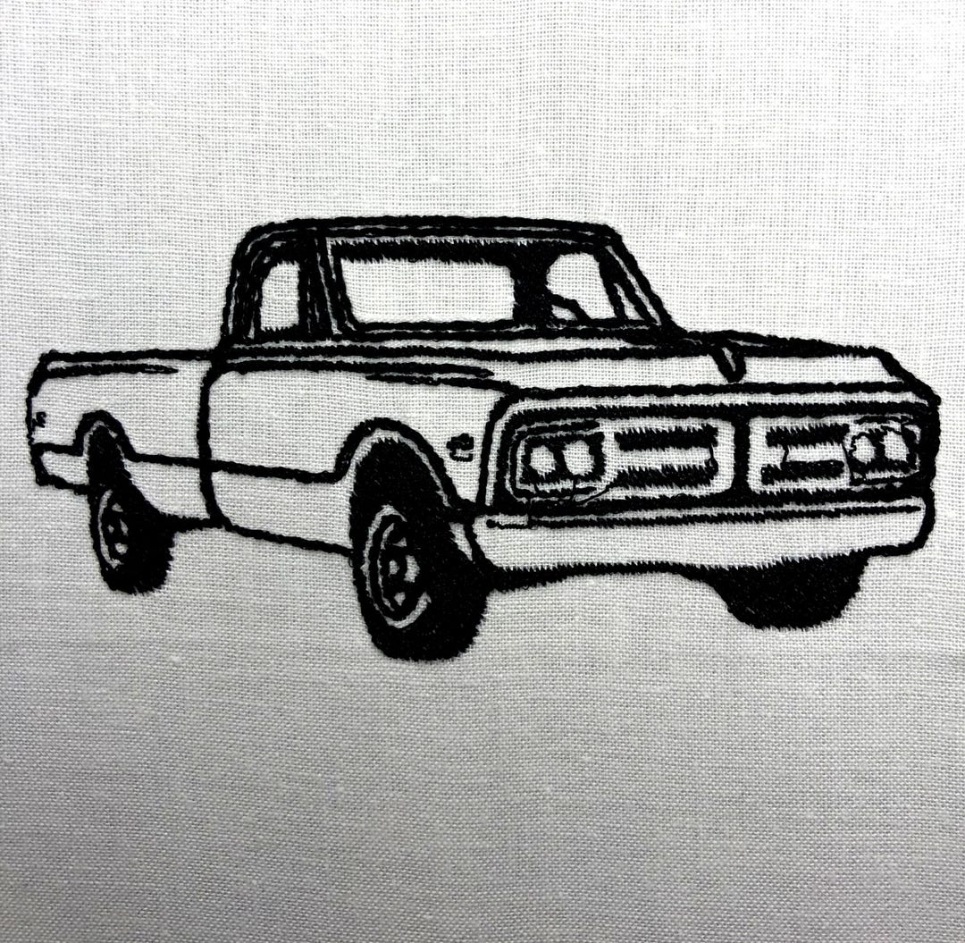 Chevy C10 Pickup Truck Machine Embroidery Pattern Chevy Truck ...