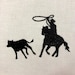 Cattle Roping Machine Embroidery Pattern Rodeo Embroidery Design ...