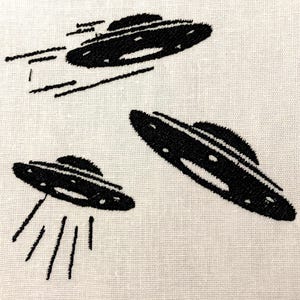 Ufo's Flying Machine Embroidery Pattern Embroidery Design Digital File ...