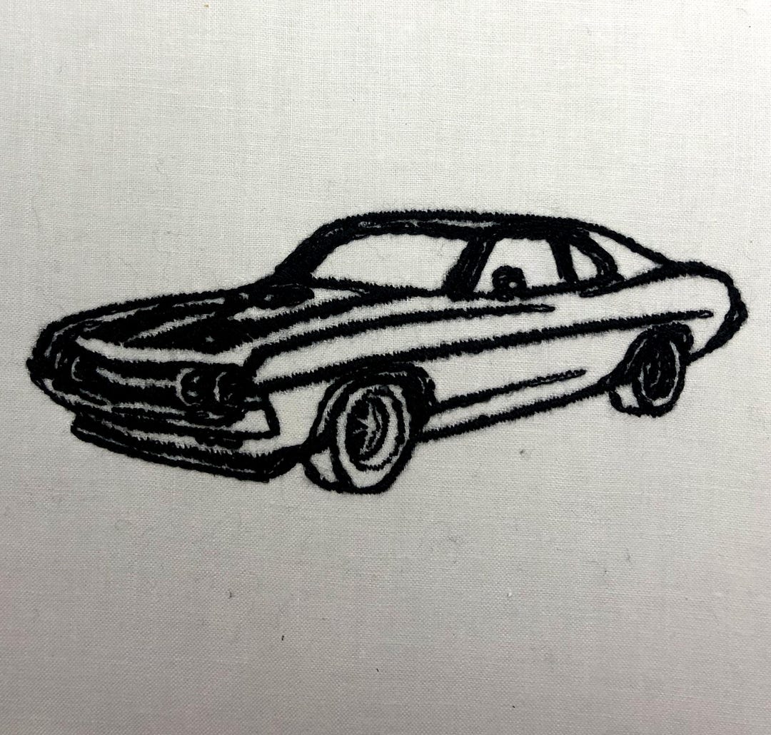 1970-71 Ford Gran Torino Machine Embroidery Pattern Classic Car ...