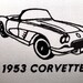Corvette C7 Machine Embroidery Pattern Corvette Embroidery Design ...
