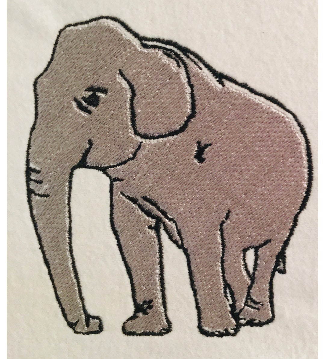 2 Elephant Machine Embroidery Patterns Embroidery Design Digital File ...