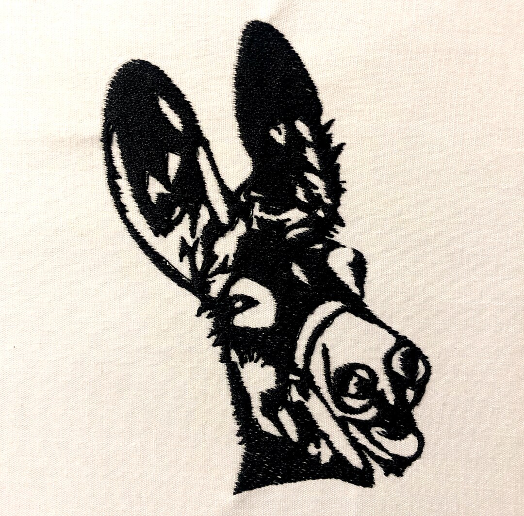 Donkey Smiling Machine Embroidery Pattern Embroidery Design Digital ...
