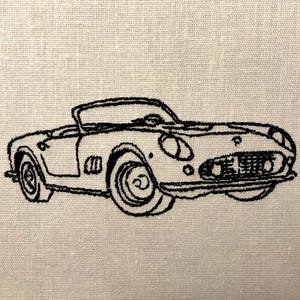 1962 Ferrari GTO Spyder Machine Embroidery Pattern Corvette Embroidery ...