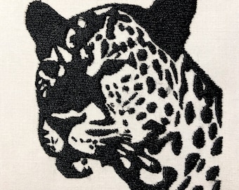 Leopard Machine Embroidery Design - Etsy