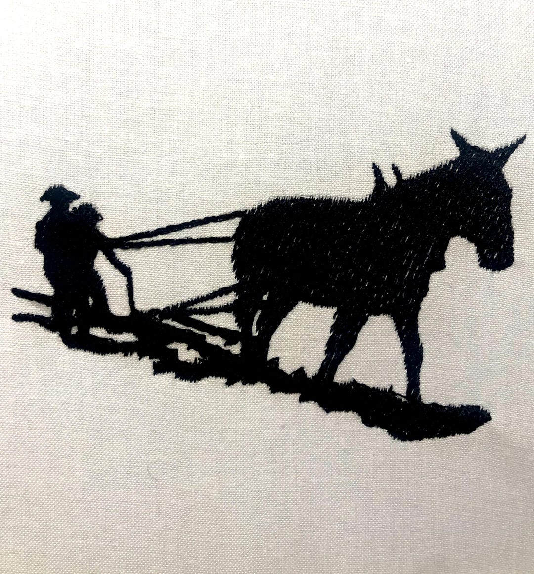 Horse and Plow Machine Embroidery Pattern Farm Embroidery Design ...