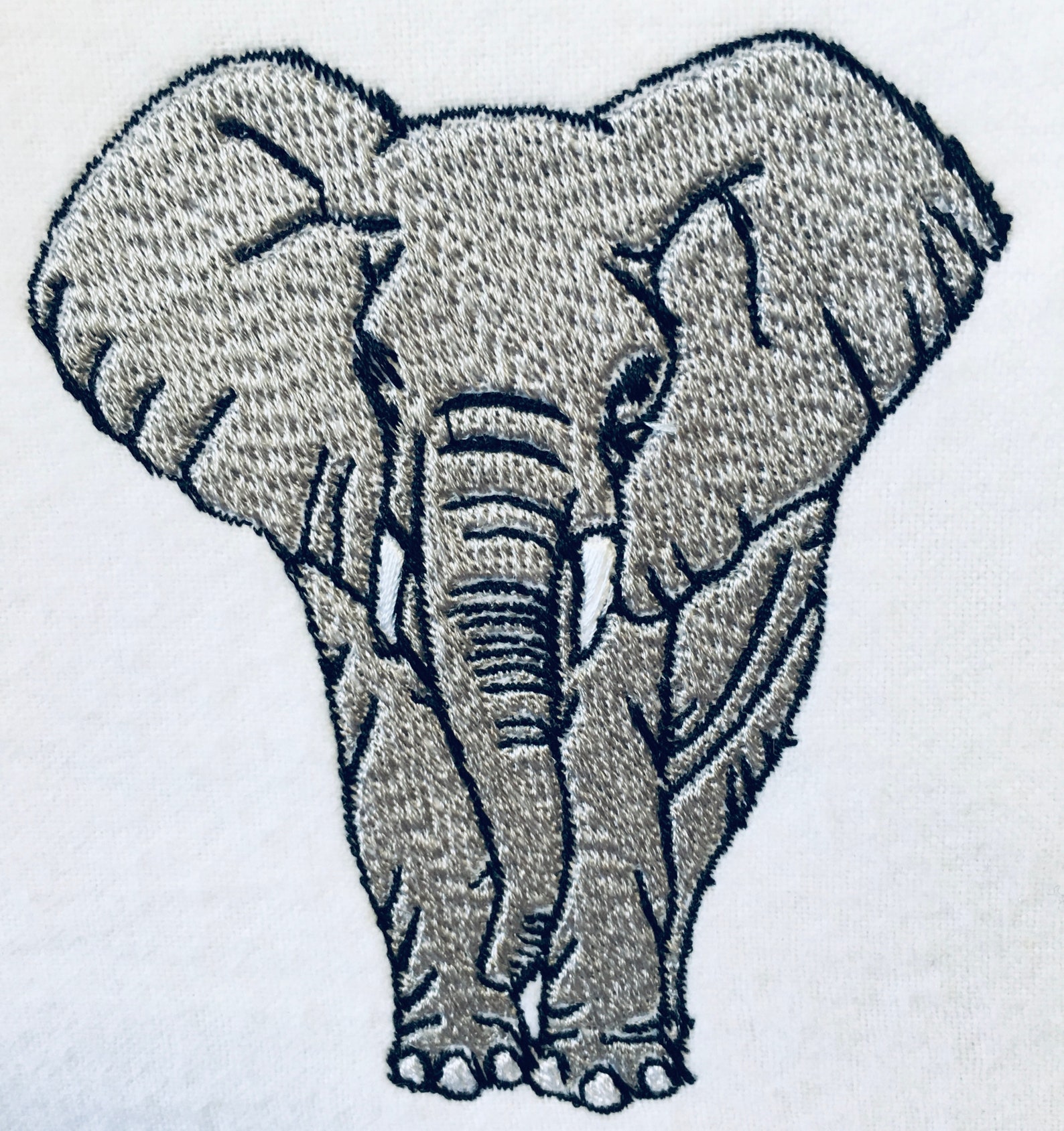 Elephant Machine Embroidery Design Elephant Machine Embroidery - Etsy