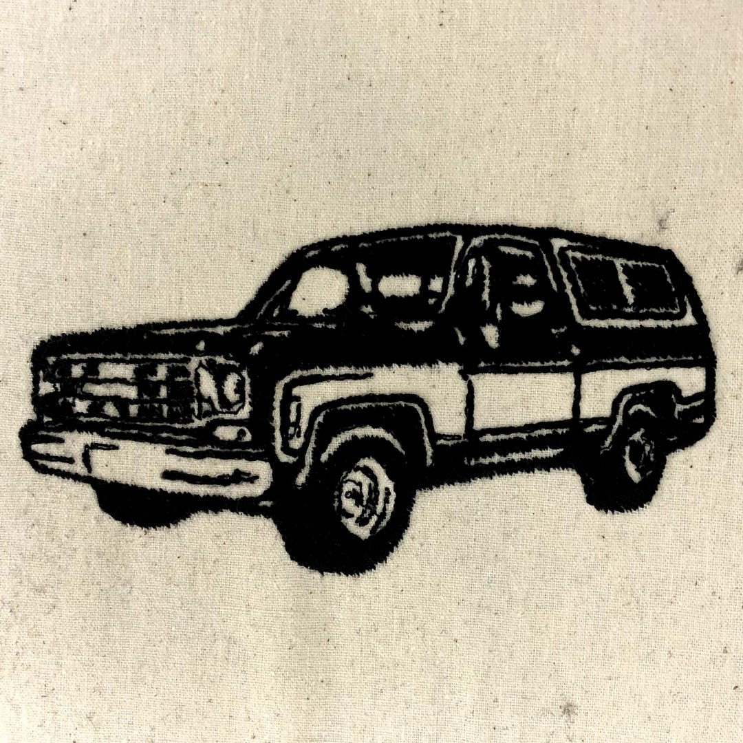 1978 Chevy Blazer Machine Embroidery Pattern Chevy Blazer Embroidery ...