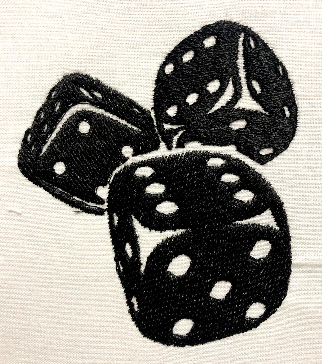 Black Dice Machine Embroidery Pattern Embroidery Design Digital File - Etsy