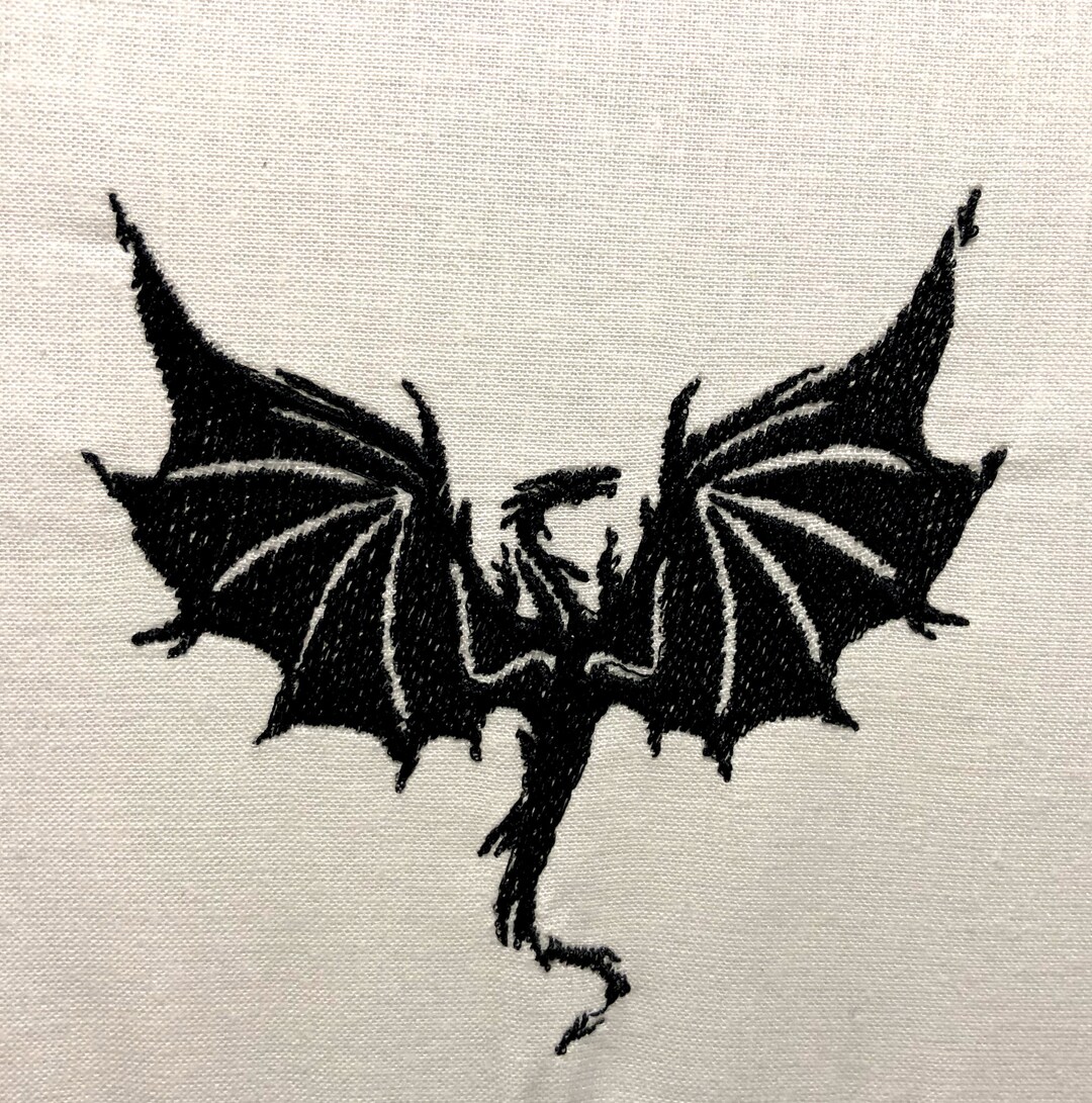 Dragon Wings Spread Embroidery Design Machine Embroidery Pattern ...