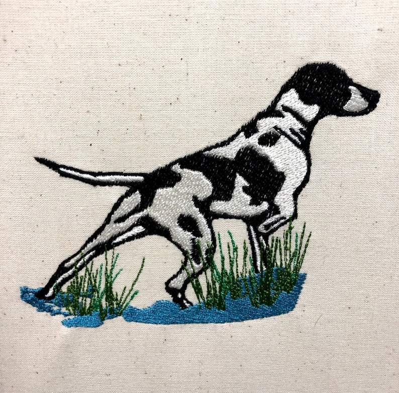 German Shorthaired Pointer Machine Embroidery Pattern Duck Hunting Bird ...