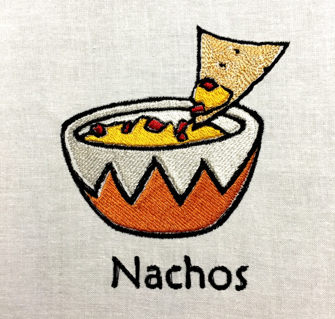 Nachos Machine Embroidery Pattern Embroidery Design Digital File - Etsy
