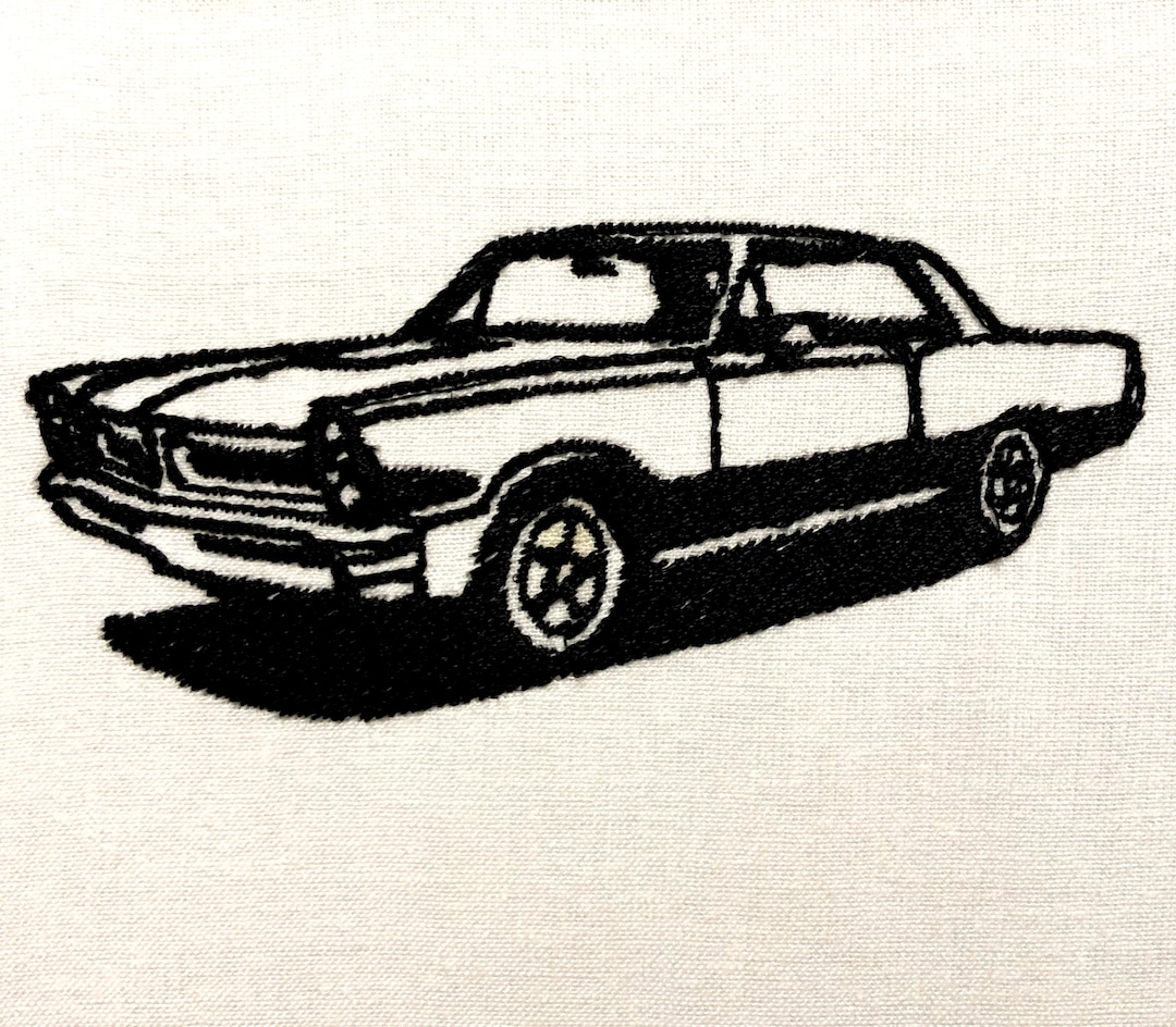 1967 Pontiac GTO Machine Embroidery Pattern Auto Embroidery Design ...