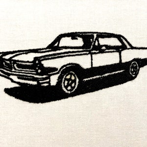 1967 Pontiac GTO Machine Embroidery Pattern Auto Embroidery Design ...