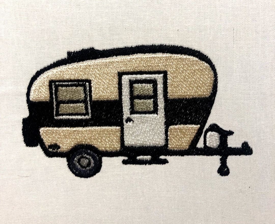 Camper Machine Embroidery Pattern Embroidery Design Digital File - Etsy
