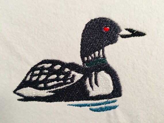 Loon Machine Embroidery Pattern Embroidery Design Digital File - Etsy
