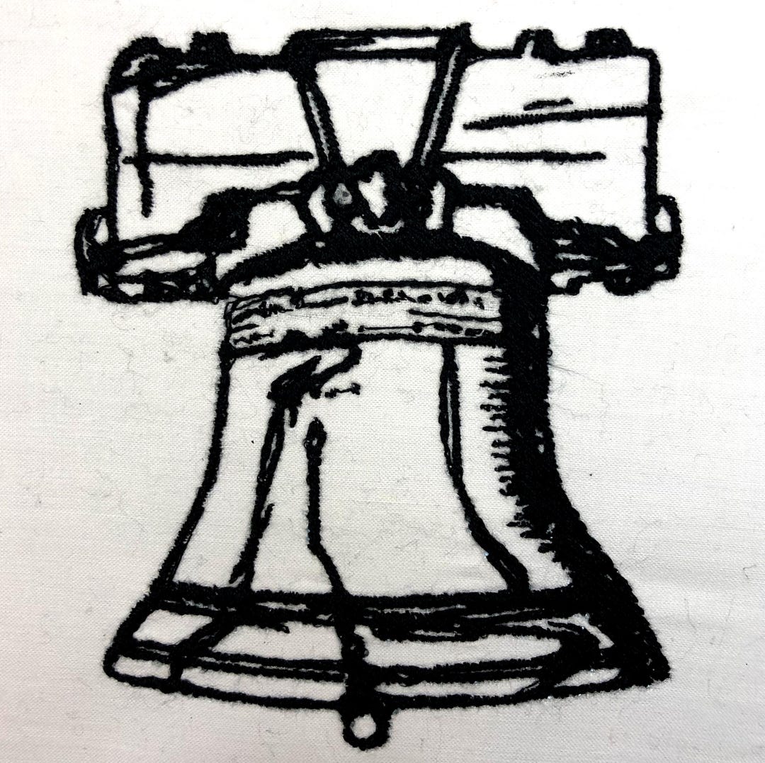 Liberty Bell Machine Embroidery Design American History Embroidery ...