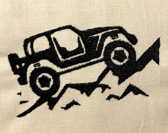 Jeep Wrangler Machine Embroidery Pattern Jeep Embroidery Design Digital ...