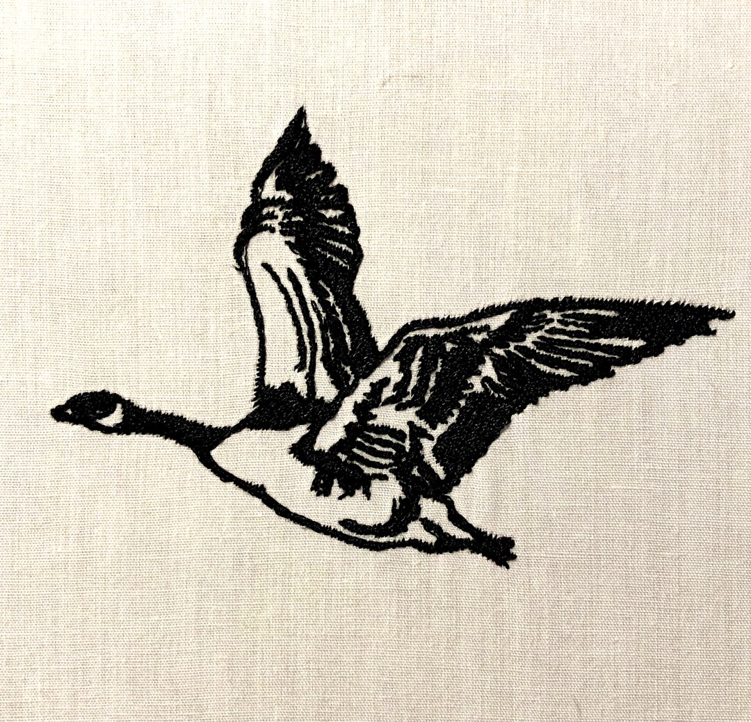Canadian Goose Flying Machine Embroidery Pattern Embroidery Design ...
