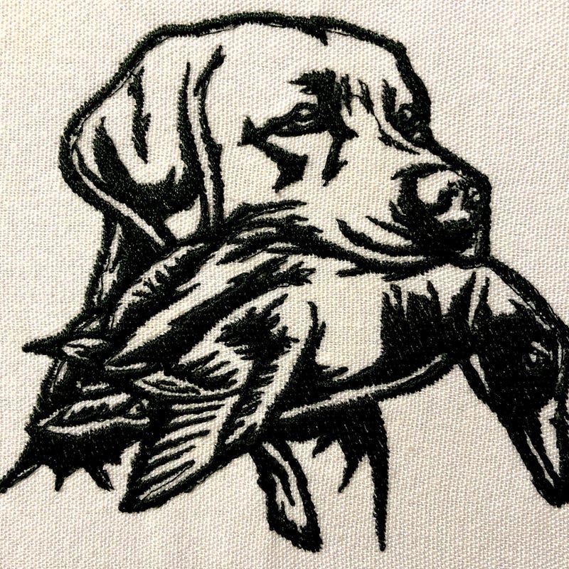Lab Embroidery Design - Etsy