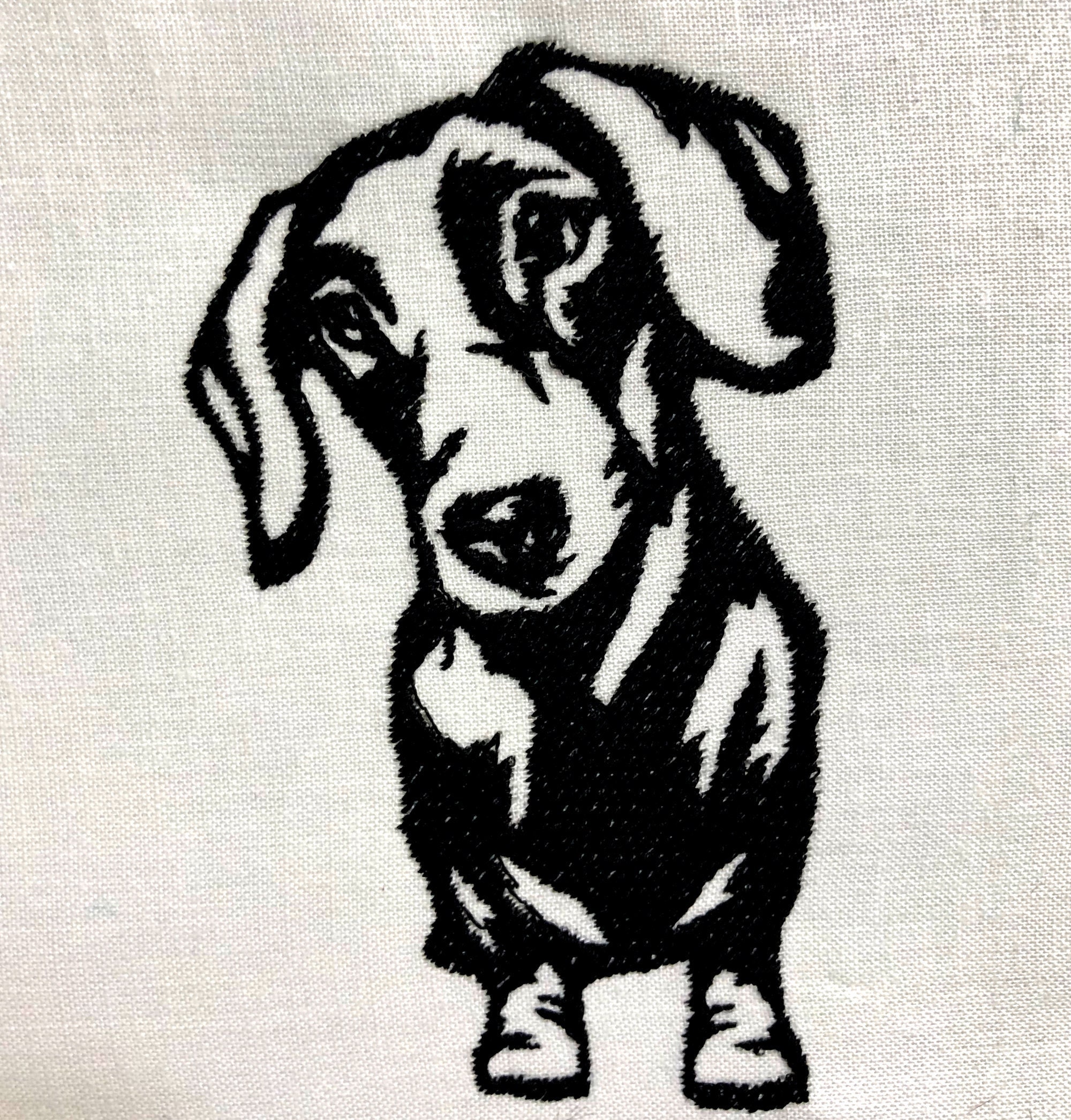 Dachshund Machine Embroidery Design Dog Embroidery Pattern Digital File ...