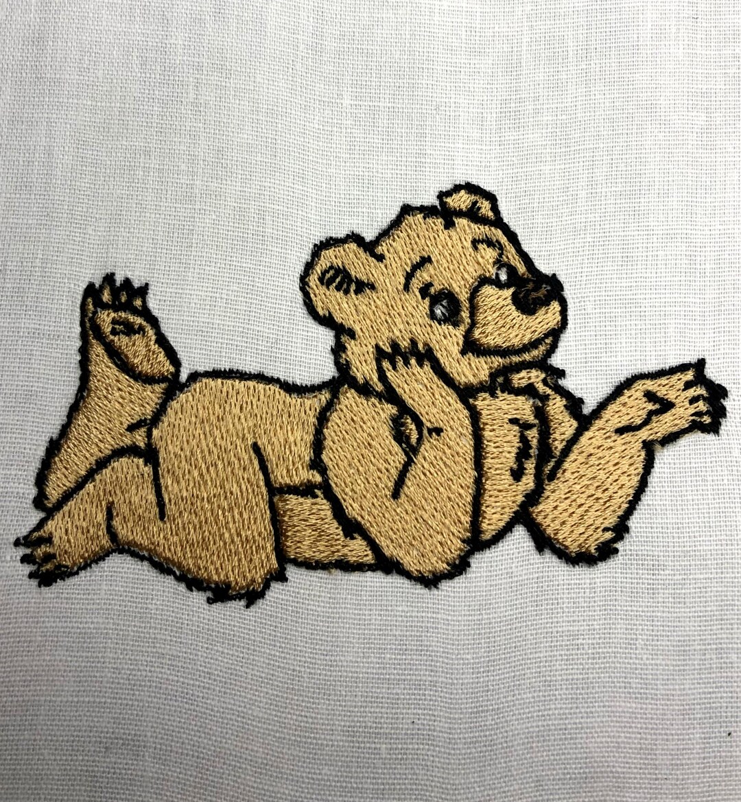 Cartoon Bear Machine Embroidery Patterns Embroidery Design Digital File ...