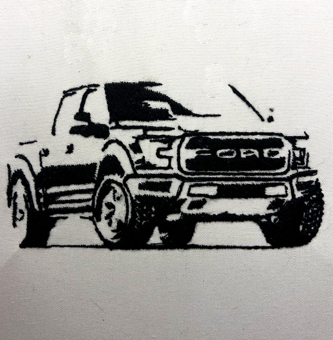 Ford Rapture Pickup Machine Embroidery Pattern Ford Truck Embroidery ...