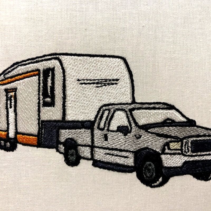Embroidery Pattern Camper - Etsy