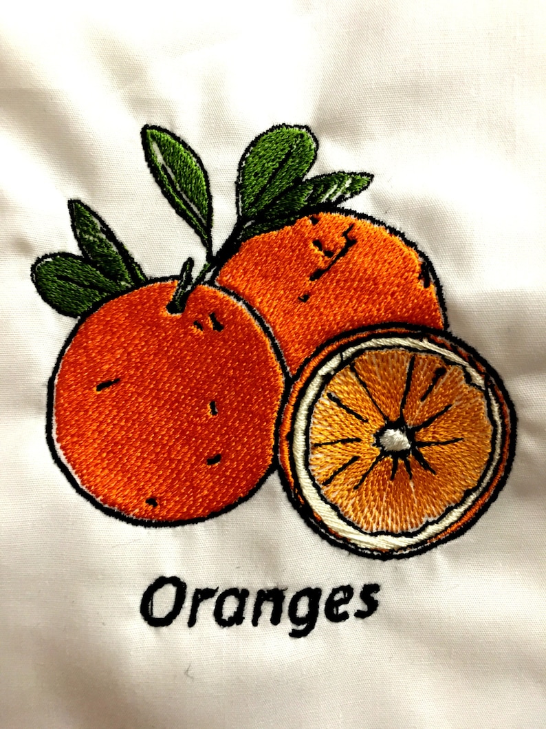 Oranges Machine Embroidery Pattern Embroidery Design Digital File - Etsy