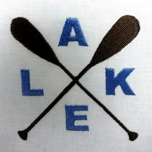 Lake Machine Embroidery Design Rowing Embroidery Pattern Digital File ...