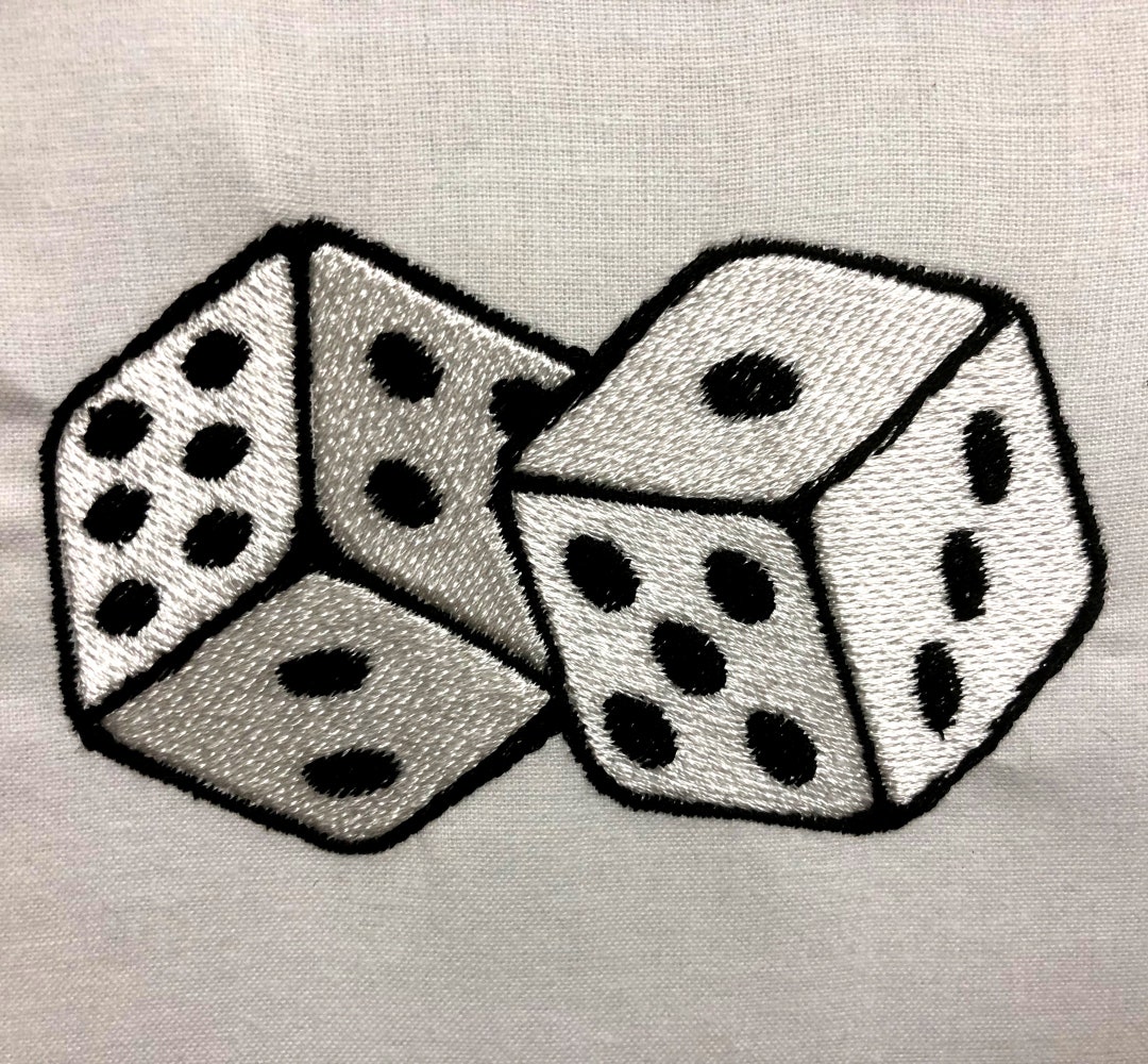 Dice Machine Embroidery Pattern Embroidery Design Digital File - Etsy