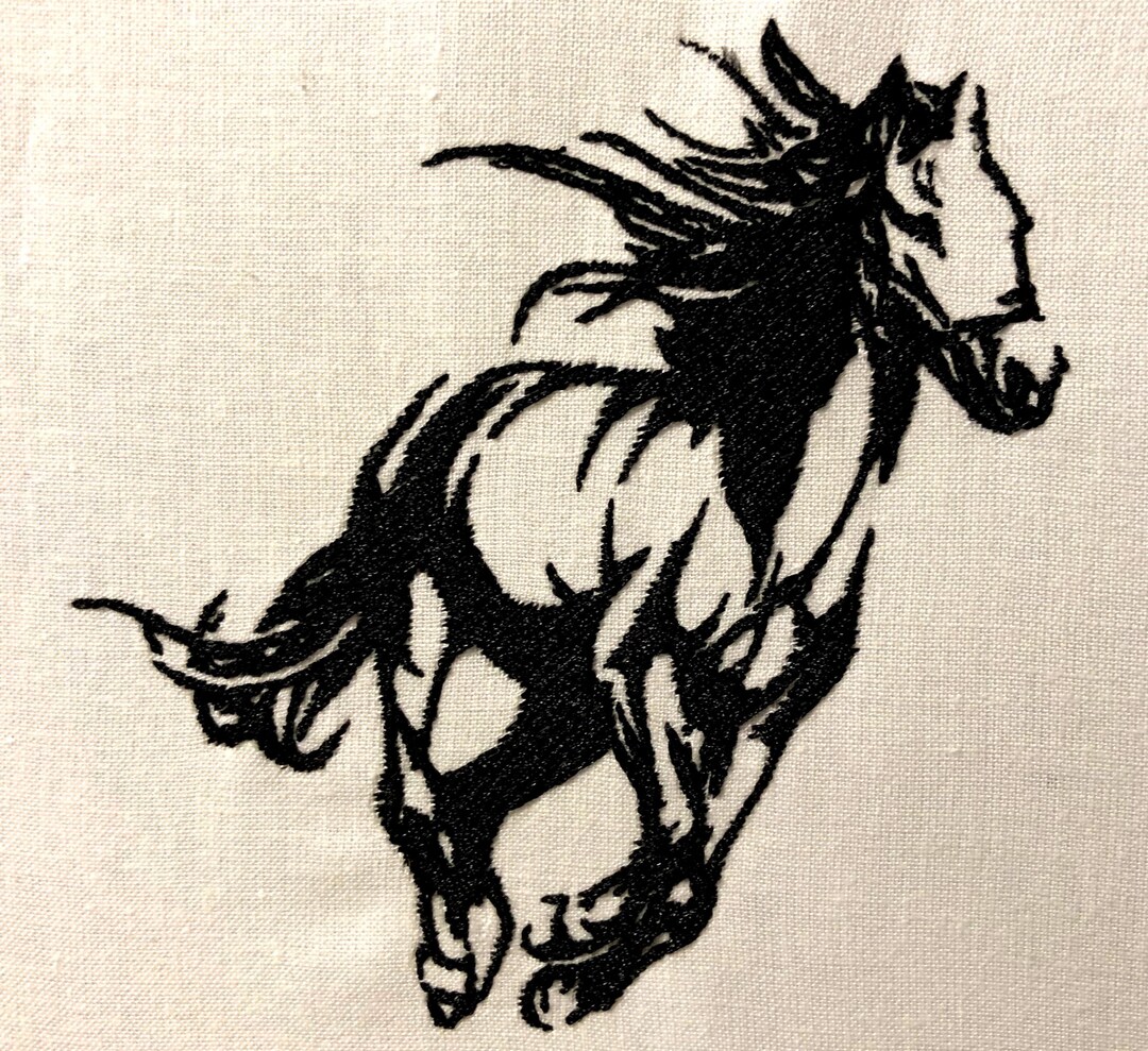 Running Horse Machine Embroidery Pattern Embroidery Design Digital File ...