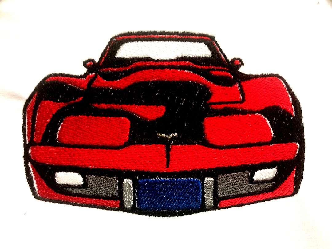 Corvette C3 Machine Embroidery Pattern Auto Embroidery Design Digital ...