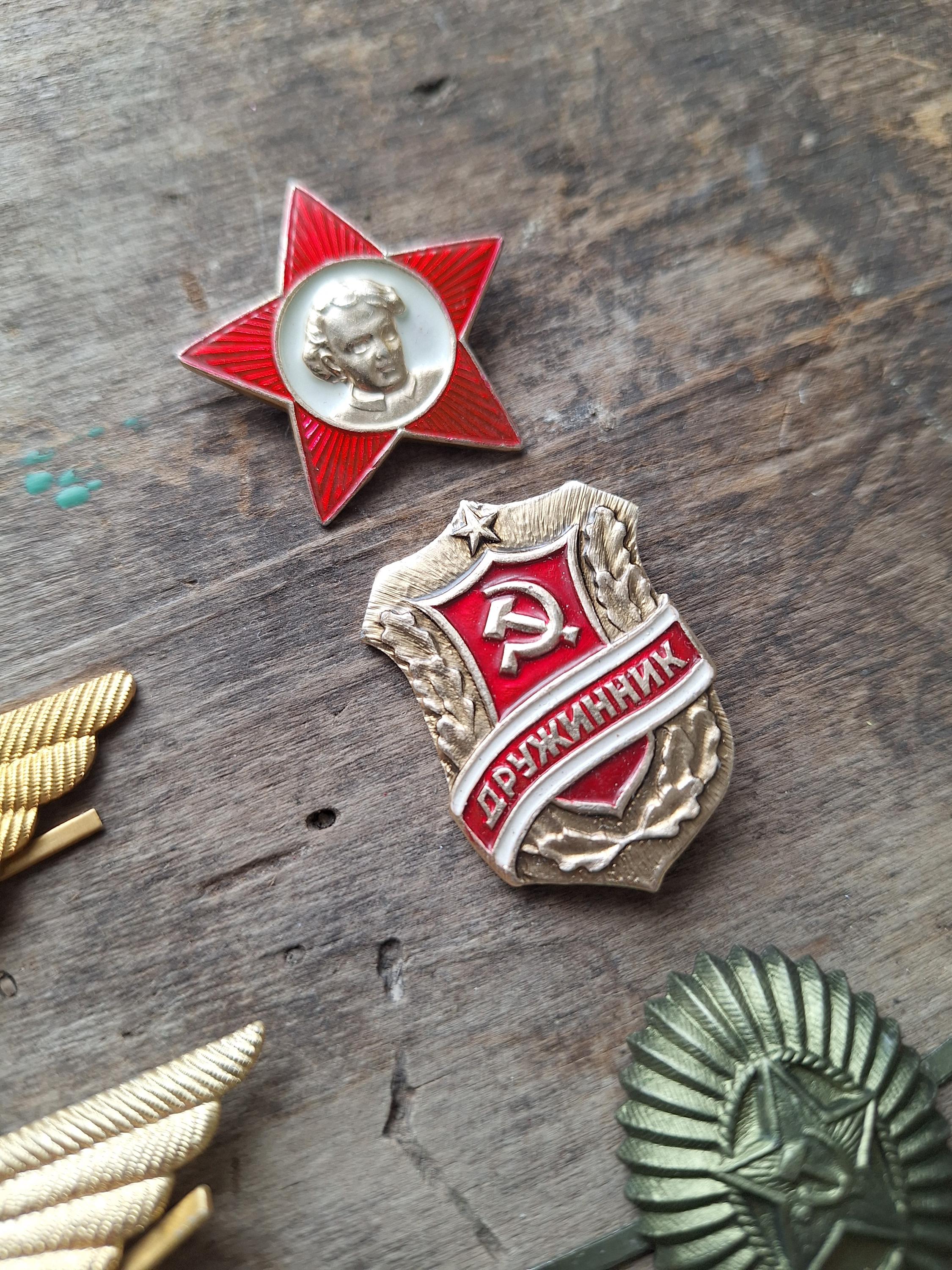 Vintage Military Cockade, USSR Army Badge, Soviet Uniform Pin, Hammer ...