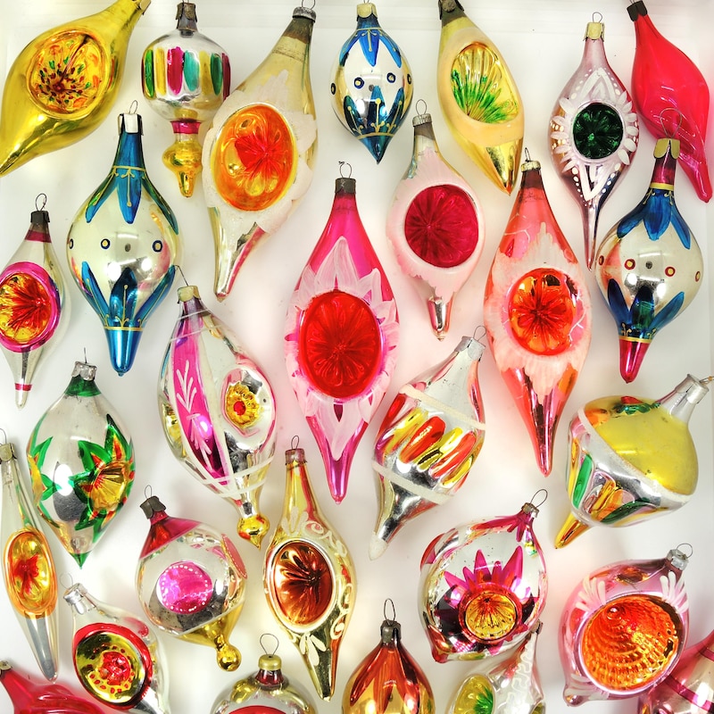 Icicle Ornament Ussr Pink - Etsy