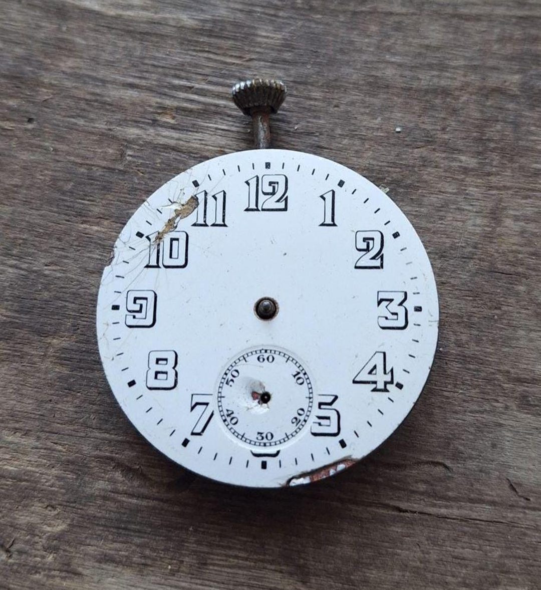 Vintage Pocket Watch Movement, Antique Brass Watch Movement With ...