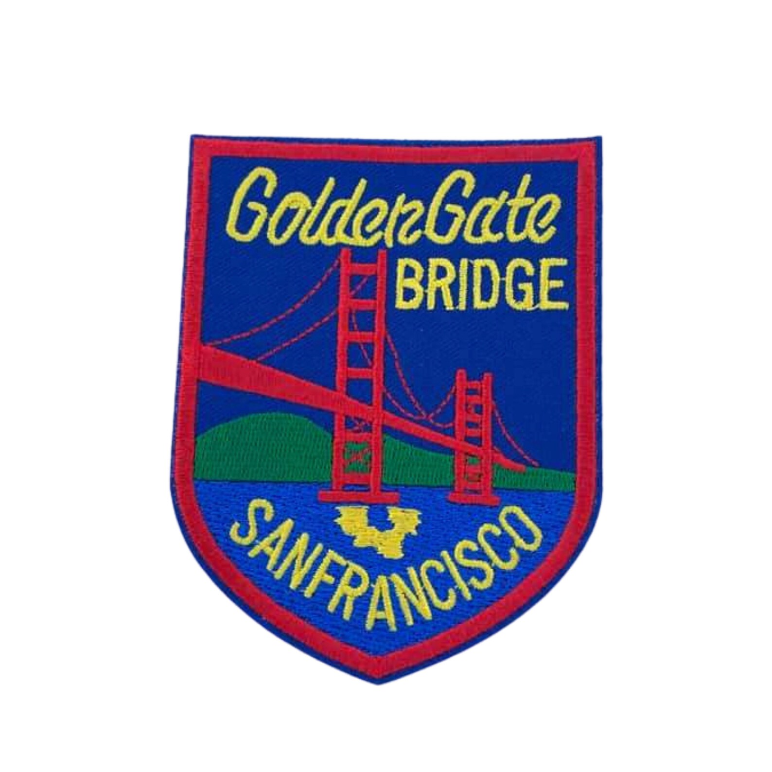 Golden Gate Bridge San Francisco Iron on Badge Patch Sticker Decal ...