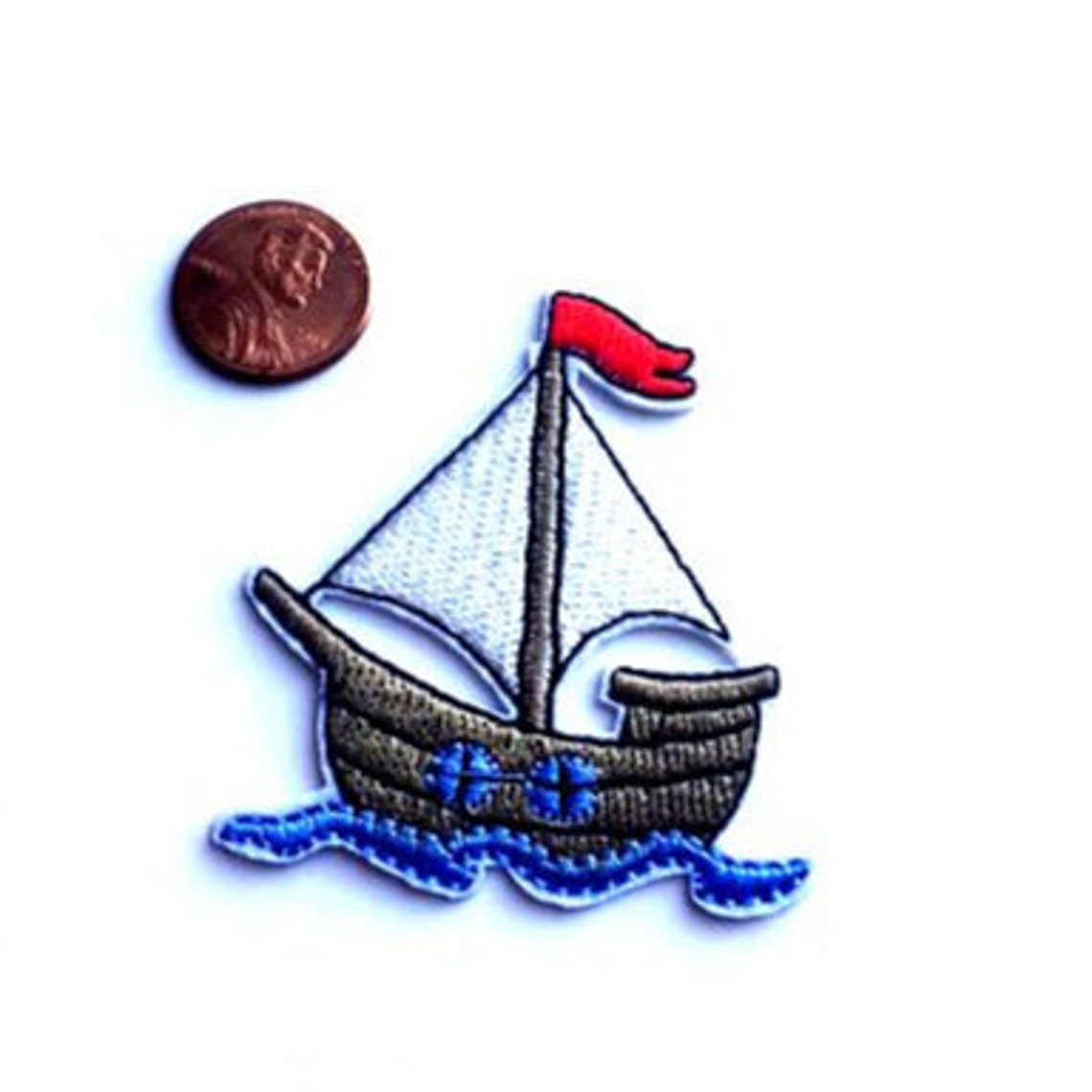 Sailboat Embroidery Patch Applique / Ocean Sailboat Applique Notion ...