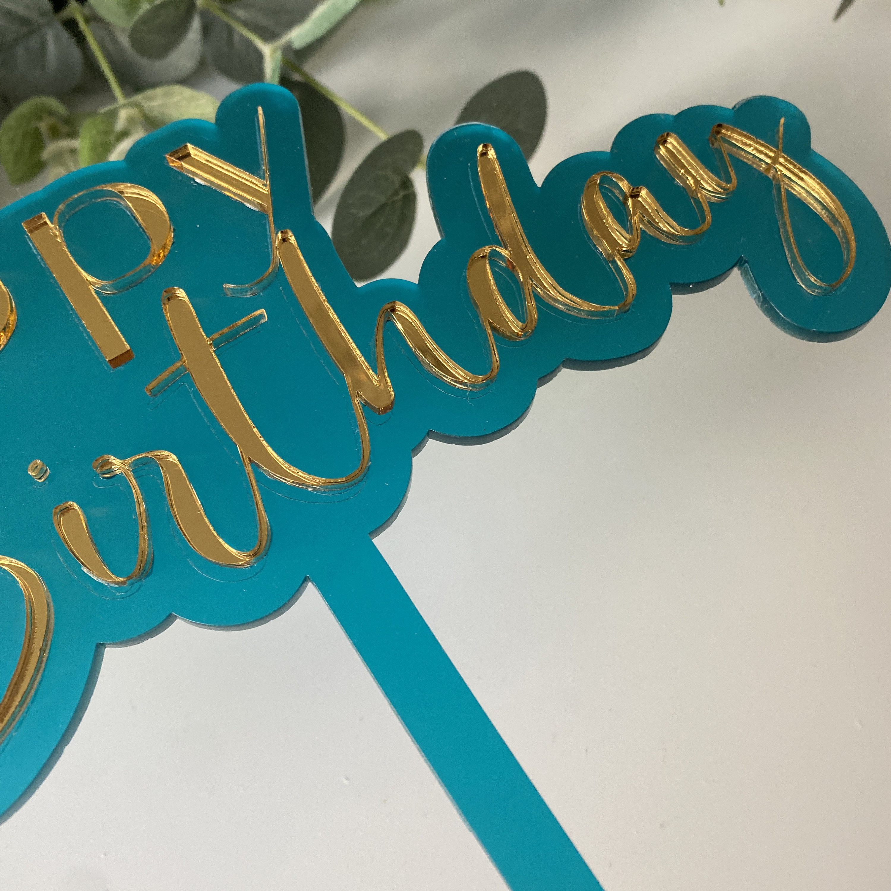 3D Custom Cake Topper Birthday Cake Topper Double Layer | Etsy