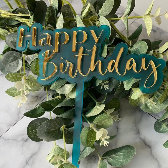 3D Custom Cake Topper Birthday Cake Topper Double Layer | Etsy