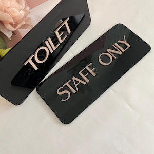 Custom 3D Acrylic Sign for Door or Wall, Modern Business Sign, Salon ...